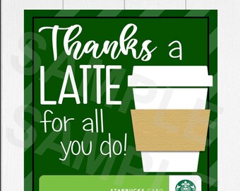 Thanks a Latte | Etsy