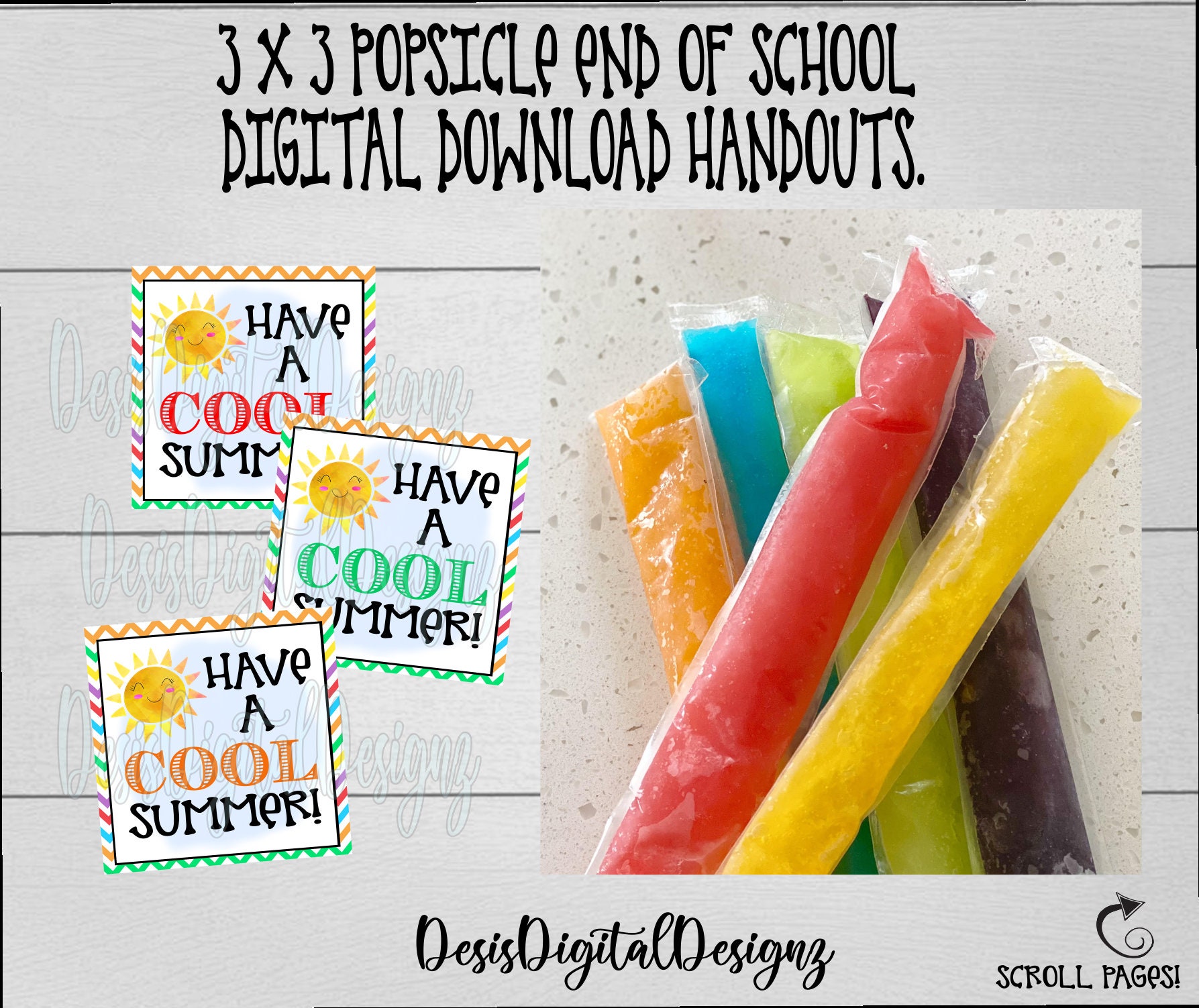 Have a Cool Summer. Popsicle Handout. Last Day of School Gifts - Etsy