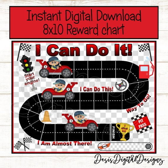 Race Car Reward Chart at Shelly Ahmed blog