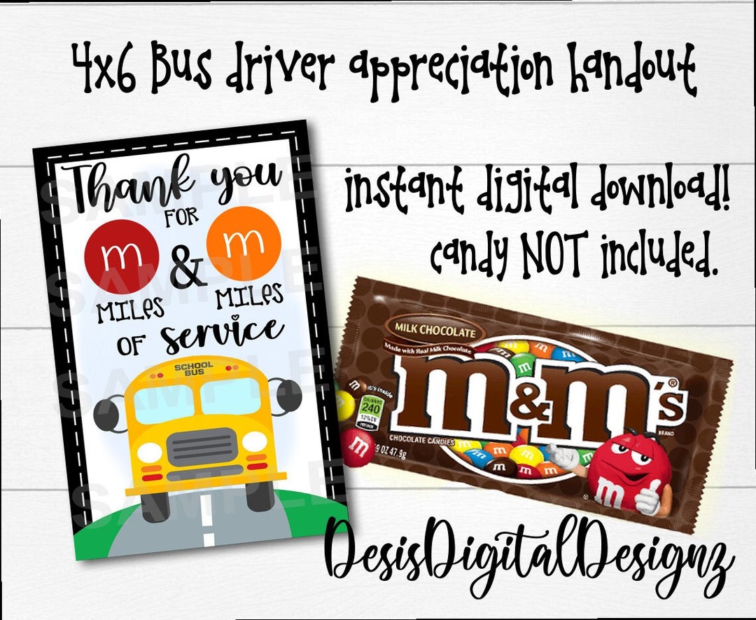 Teacher Appreciation Week. Bus Driver Appreciation. Instant Digital ...