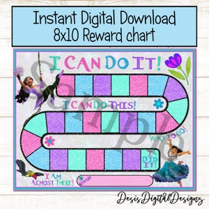 Encanto Reward Chart Behavior Chart Mirabel Isabela Daily Chore Chart ...