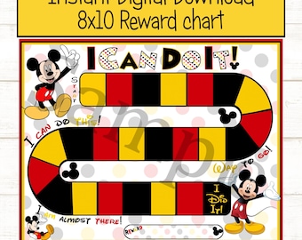 Mickey Mouse Potty Chart Mickey Mouse Potty Training Chart Reward Chart ...