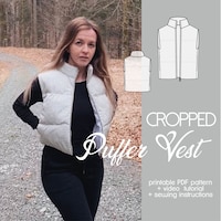 Puffer Vest Sewing Pattern for Kids, Puffer Vest, Kids Pattern, PDF ...