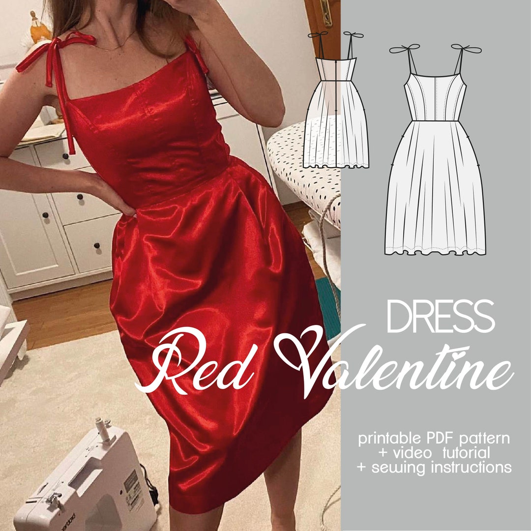 PATTERN Party Dress | Evening Dress | Prom Cocktail Birthday Dress ...