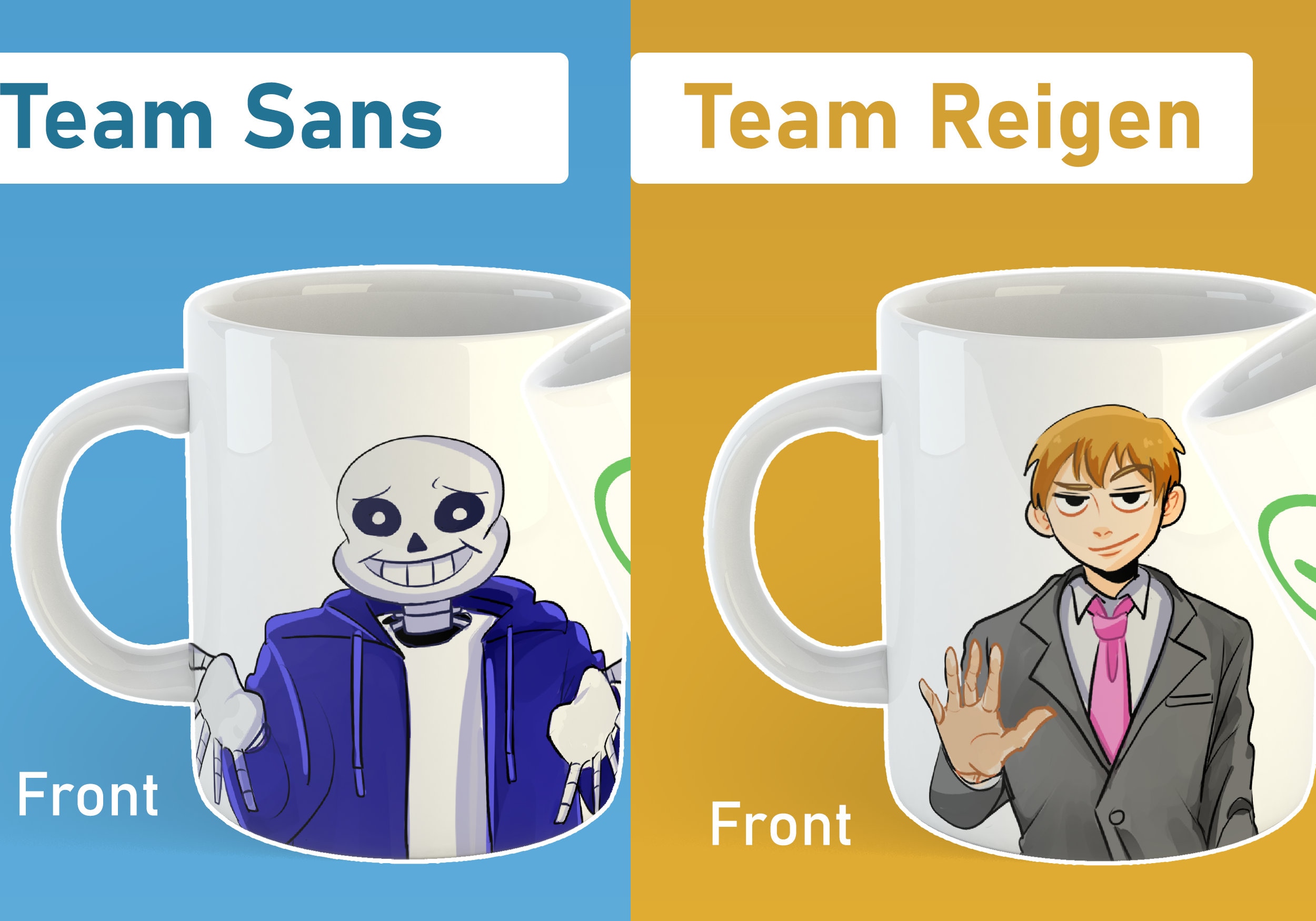 Sans Vs Reigen Tumblr Sexyman Poll Custom Mug sansweep Vs Reigensweep ...