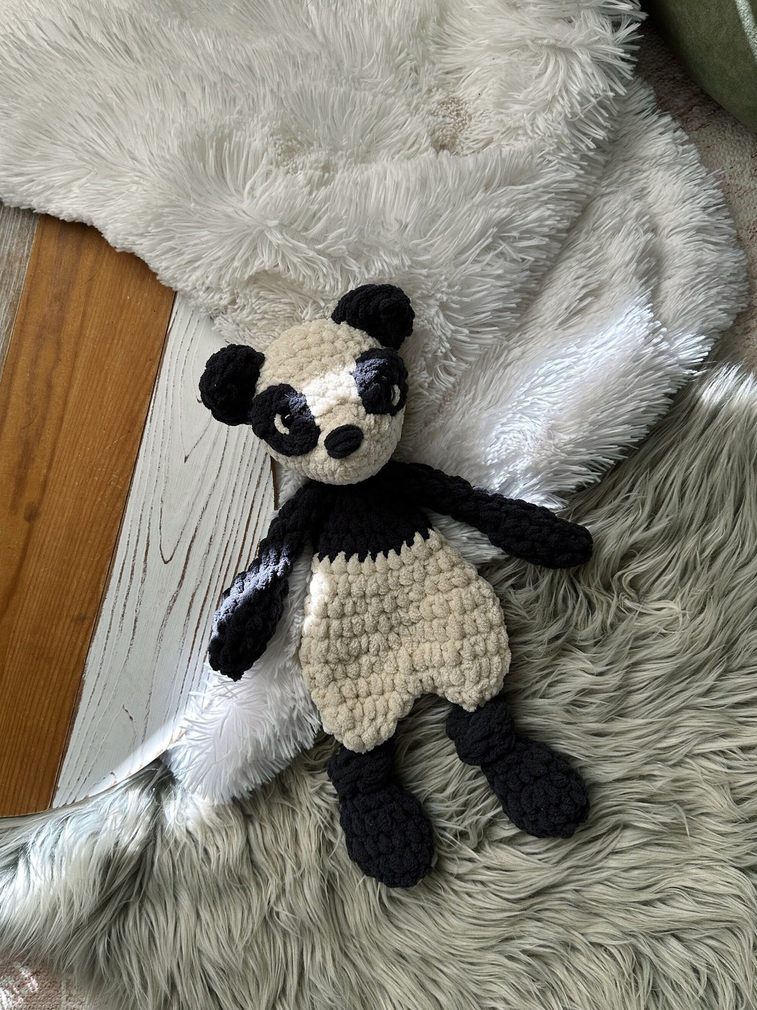 Panda Lovey Plush Lovey 17in Amigurumi - Etsy