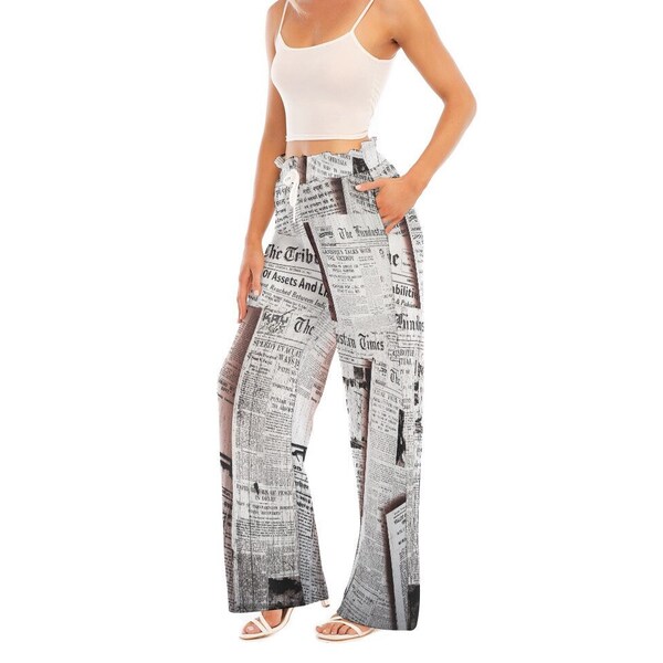 Newspaper Print Dress - Etsy