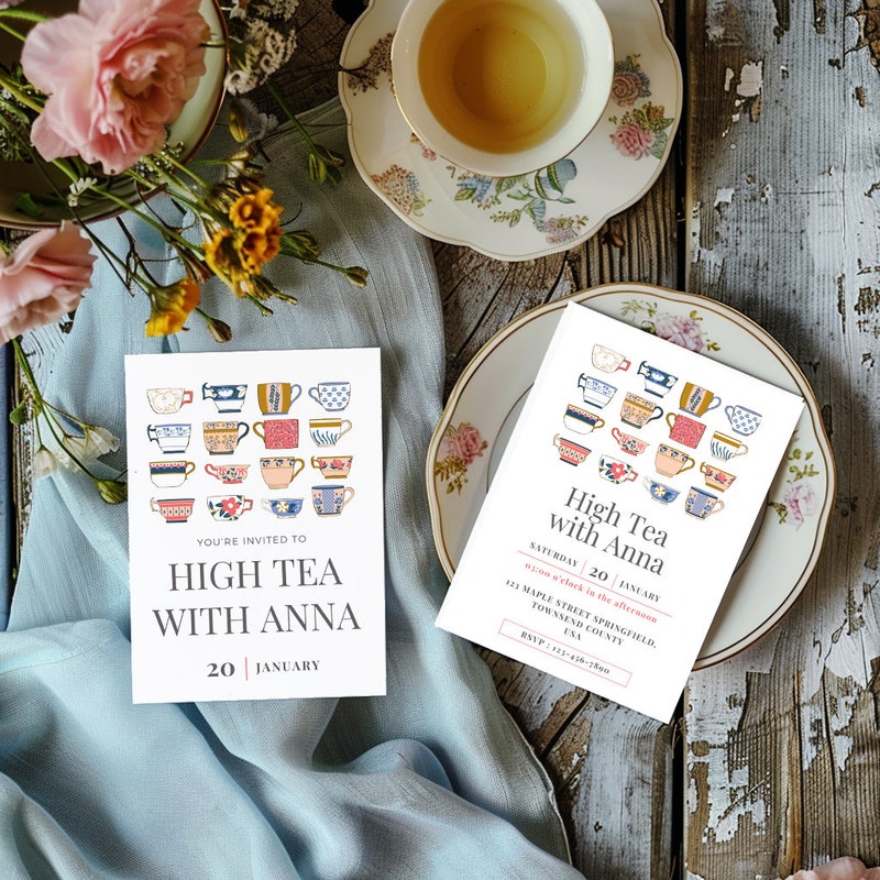 High Tea Invitation - Etsy