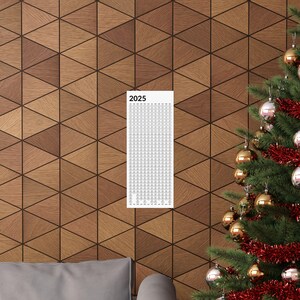 2025 Minimalist Wall Calendar | Daily Tracker | Wall Art Print | New ...