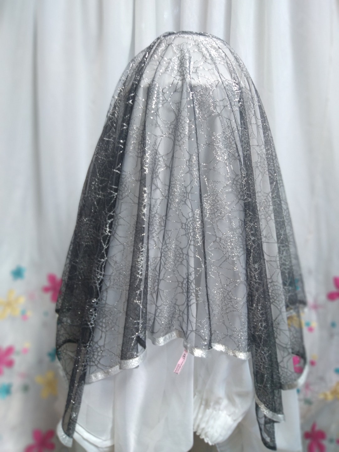 Spider Web Veil /oracling Veil Preistess, Witch,goth - Etsy