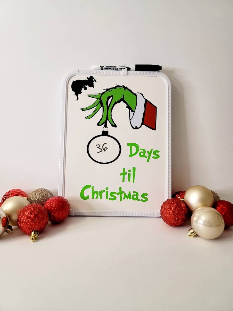 Grinch Count Down Board - Etsy