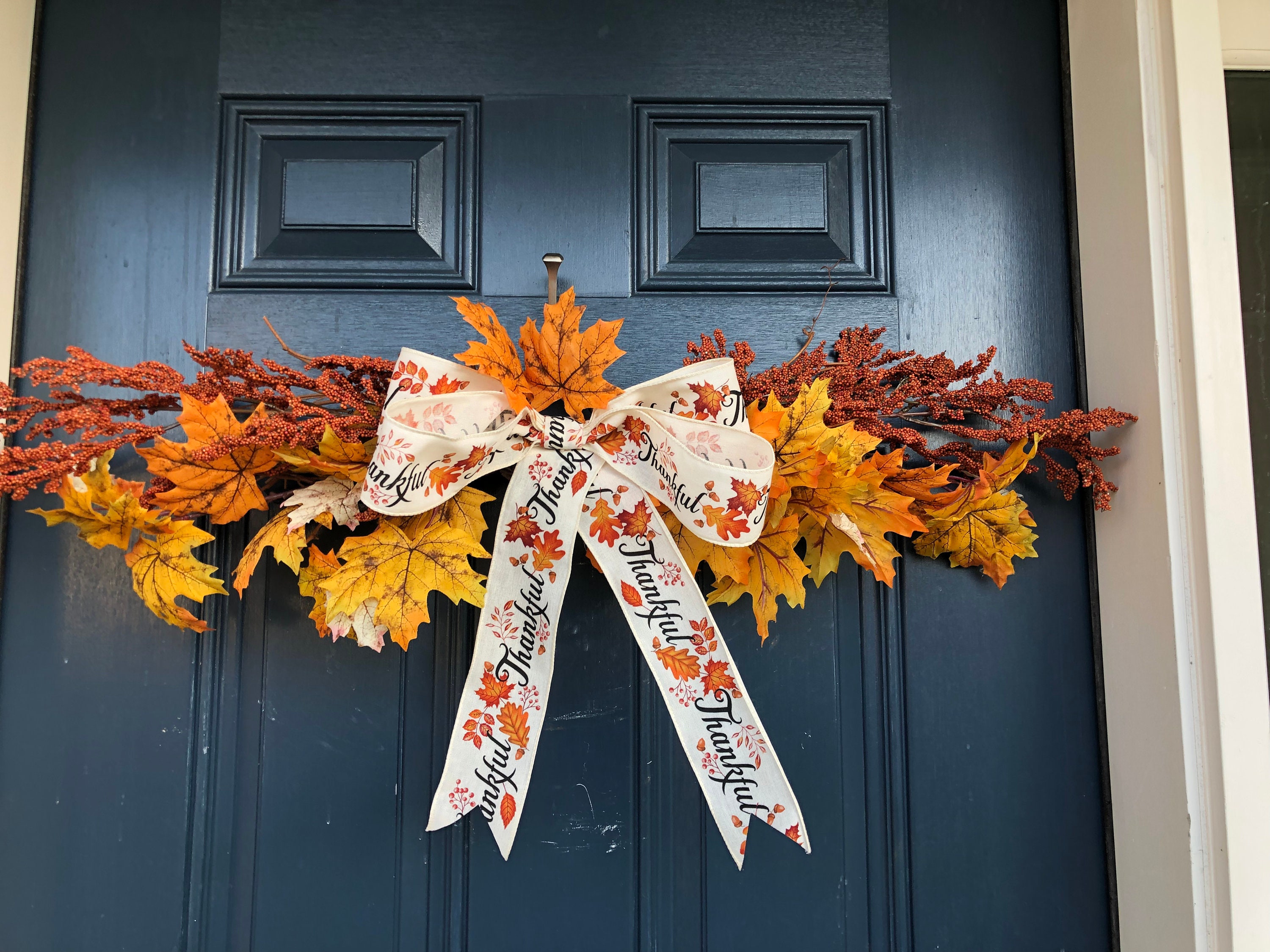 Thankful Ribbon Swag | Etsy