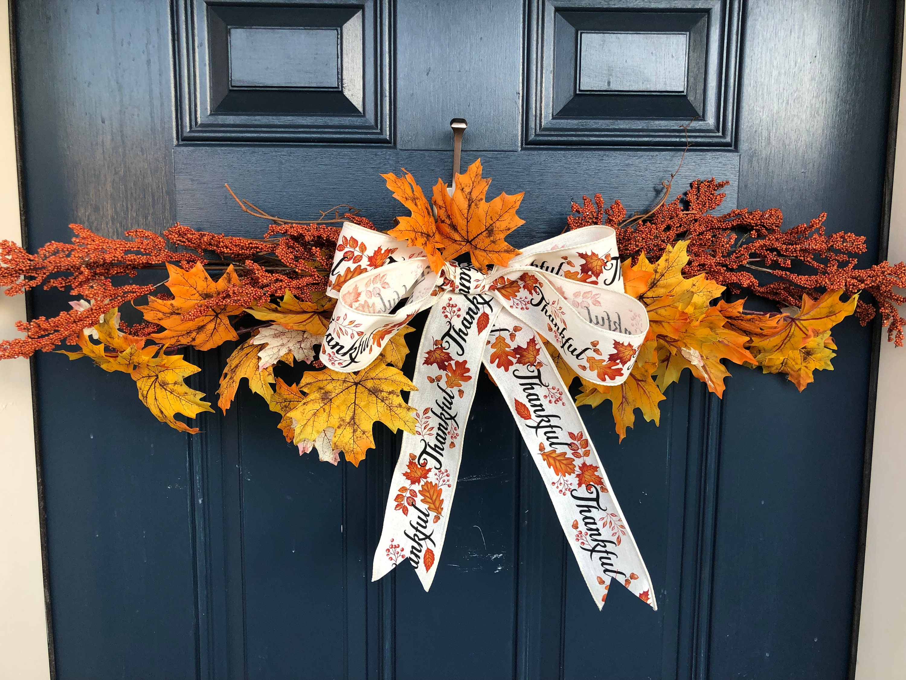 Thankful Ribbon Swag - Etsy