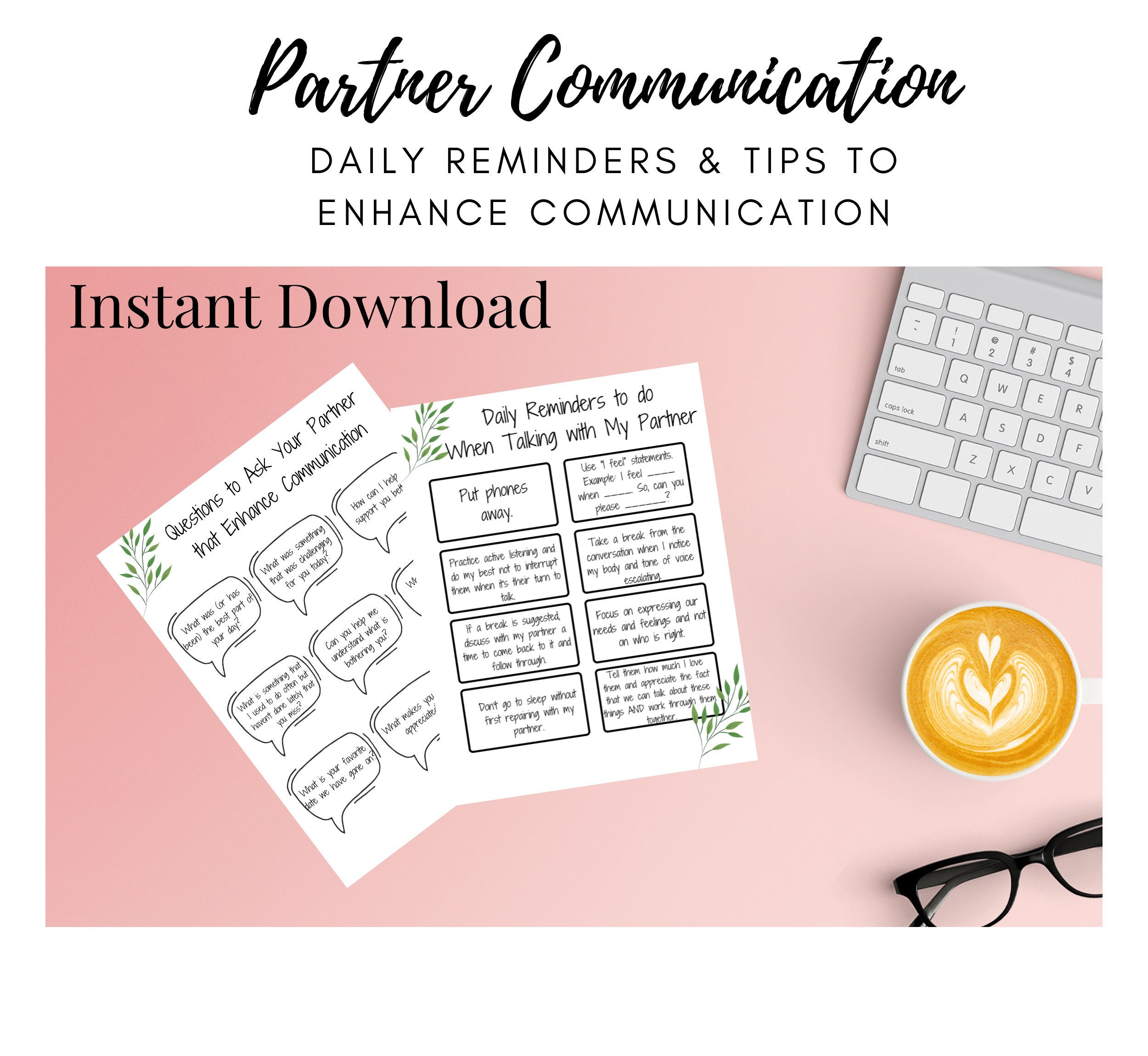 Communication Self Care Couples Therapy-mental Health-partner ...