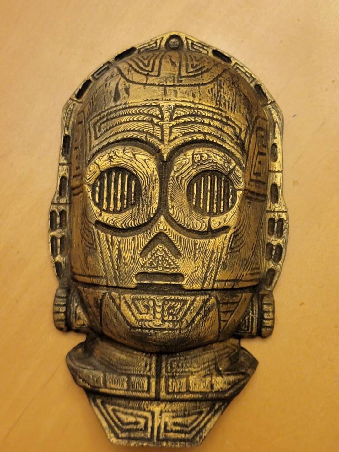 Tiki C3PO Mask Star Wars Wall Art/hex3d - Etsy