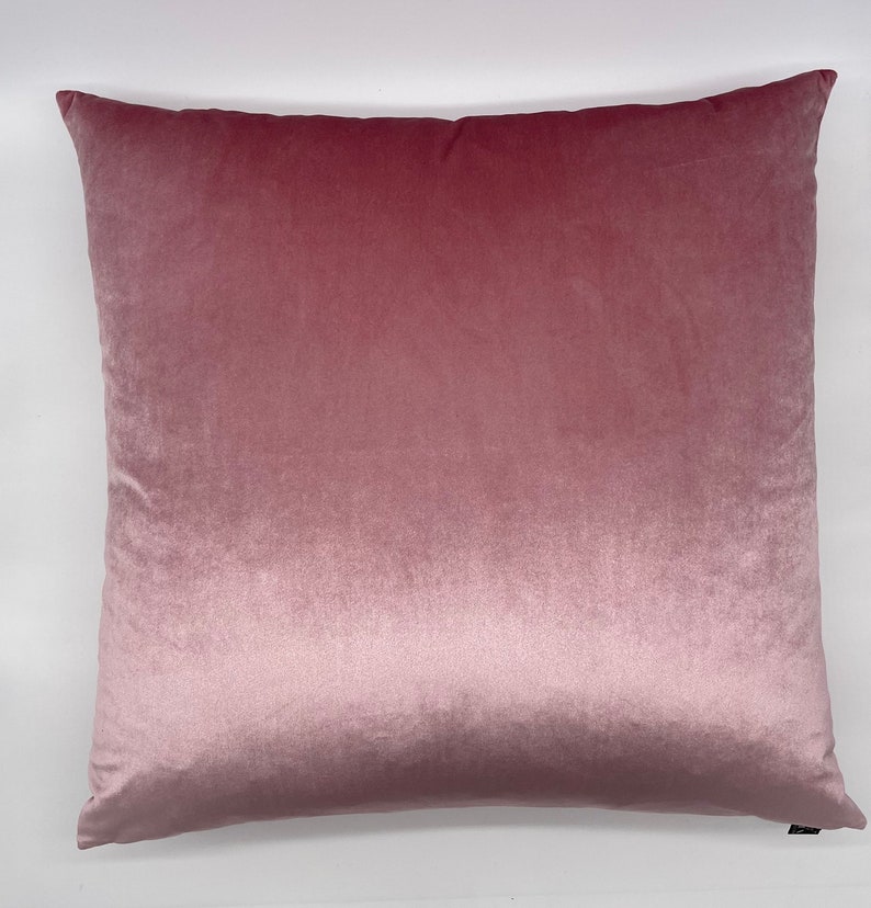 Pink Velvet Pillow Cover | Solid Pink Decorative Pillow | Velvet Throw ...