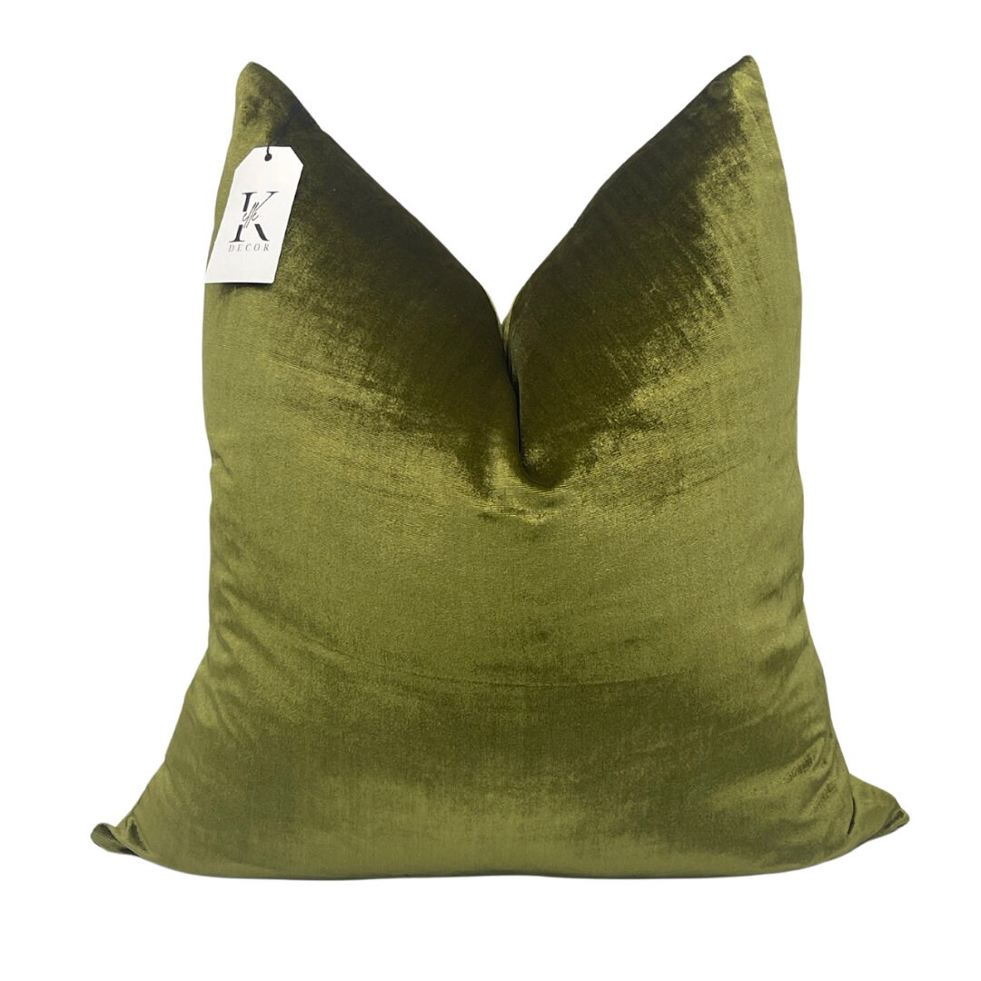 Forest Green Velvet Pillow Cover / Hunter Green Decorative Pillow ...