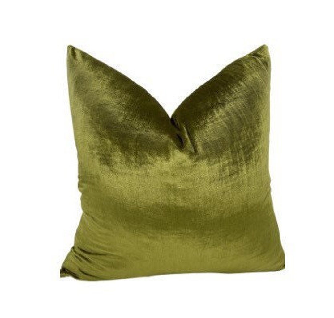 Forest Green Velvet Pillow Cover / Hunter Green Decorative Pillow ...