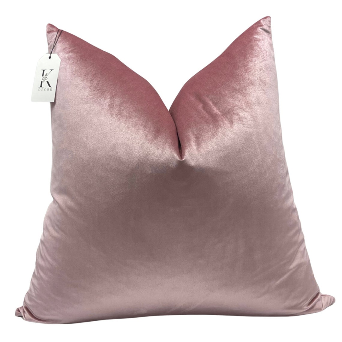Pink Velvet Pillow Cover | Solid Pink Decorative Pillow | Velvet Throw ...