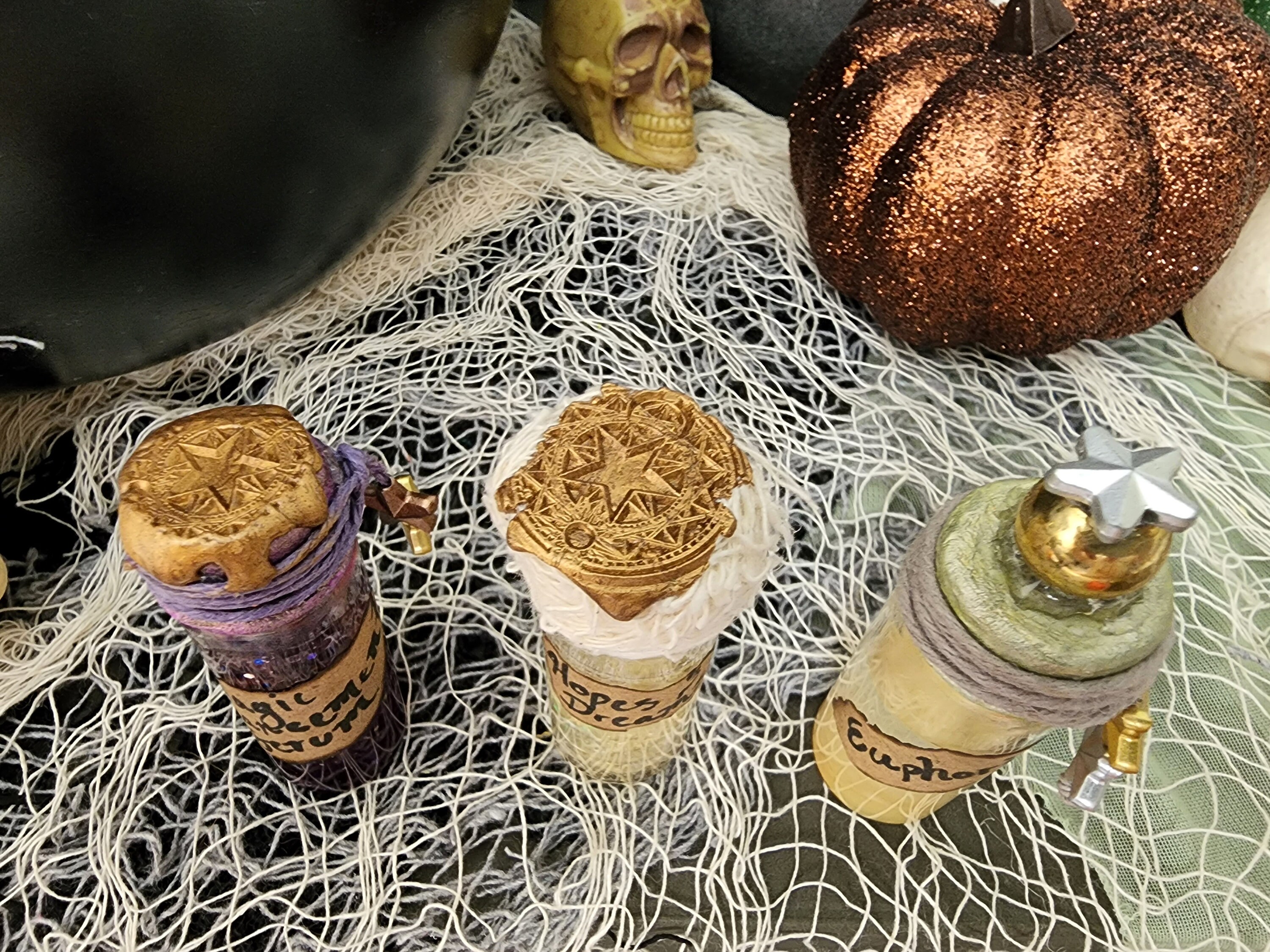 Enchanted Happiness Potion Set, Hocus Pocus, Witchcore, Cottagecore ...