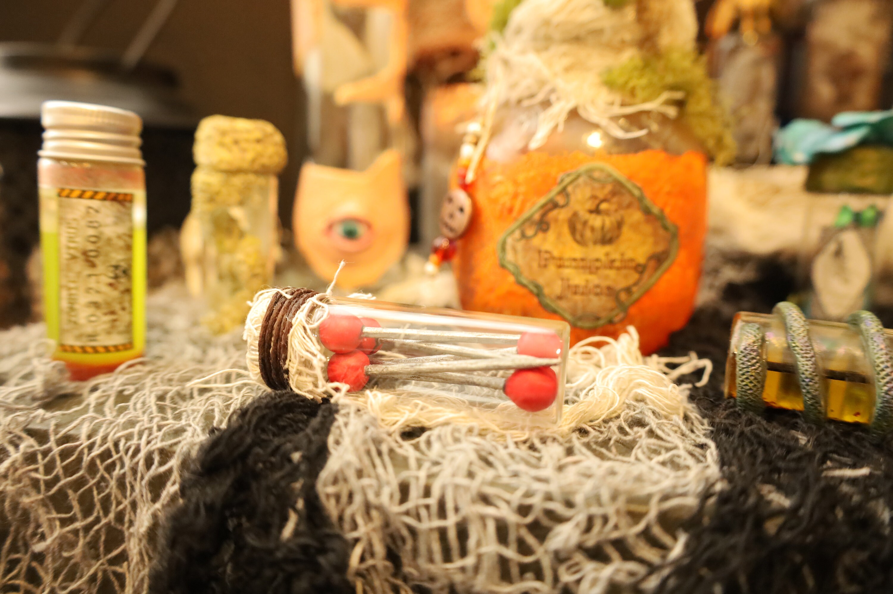 Voodoo Doll Pins Halloween Potion Bottle Apothecary Jar - Etsy
