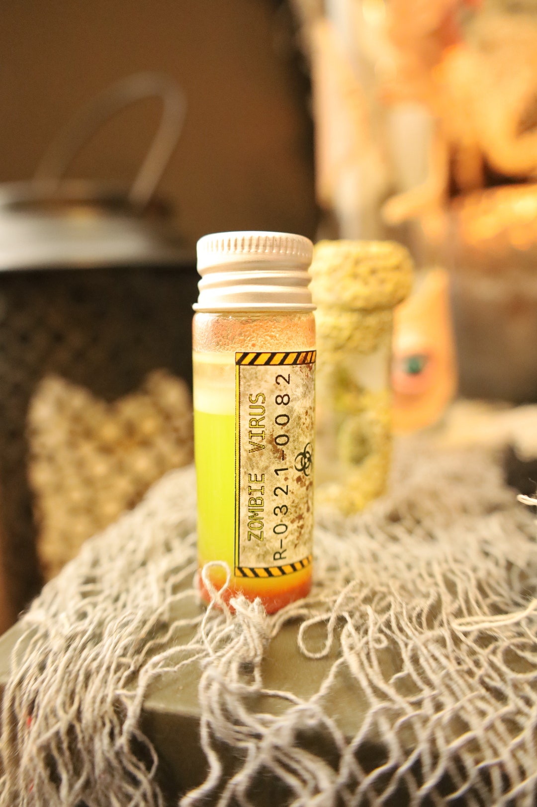 Zombie Virus Halloween Potion Vial, Apothecary Jar, Magic Potion ...