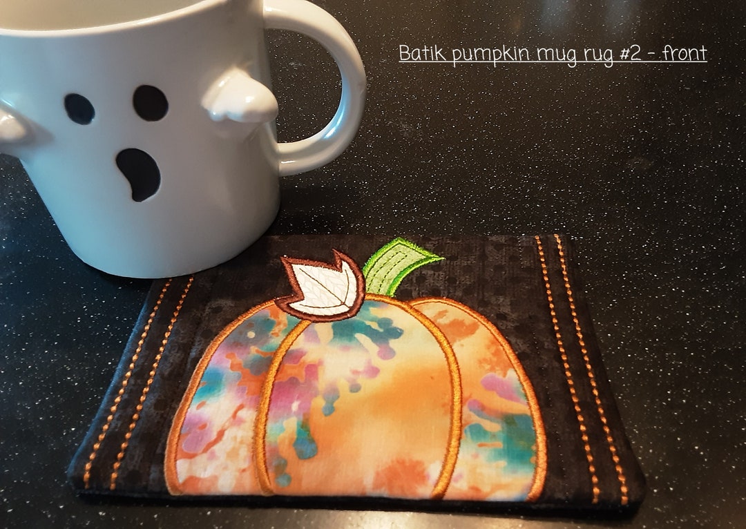 Handmade Fall/halloween Mug Rugs. Cute Rugs for Your Mugs. Batik ...