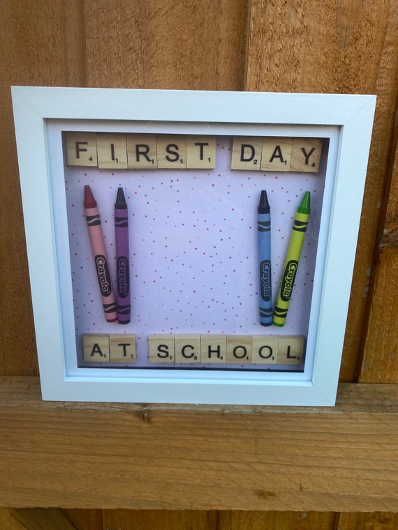 My First Day at School Photo Frame Handmade - Etsy