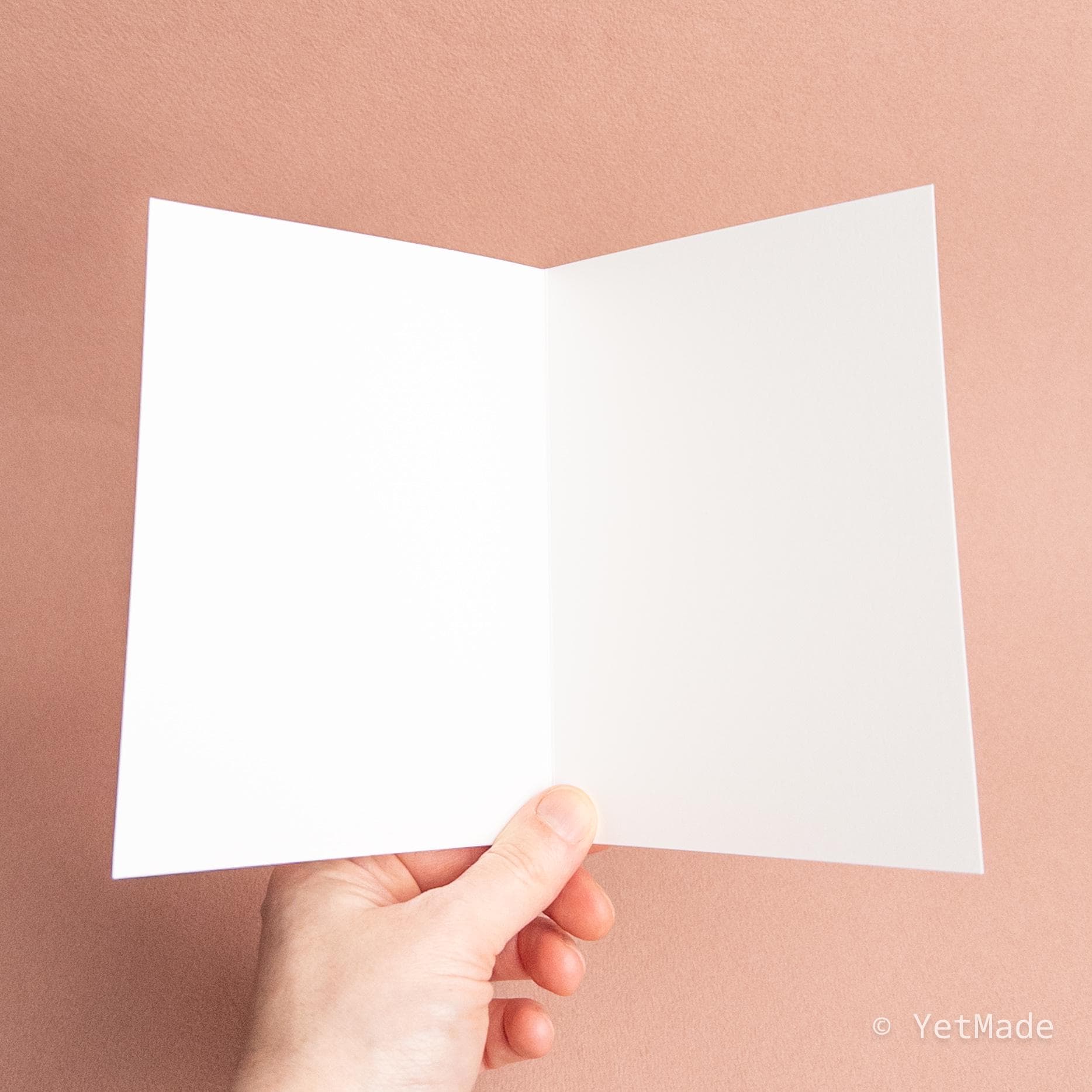 Blank A2 Greeting Note Card Set of 20 + Optional Thick Kraft Envelopes ...