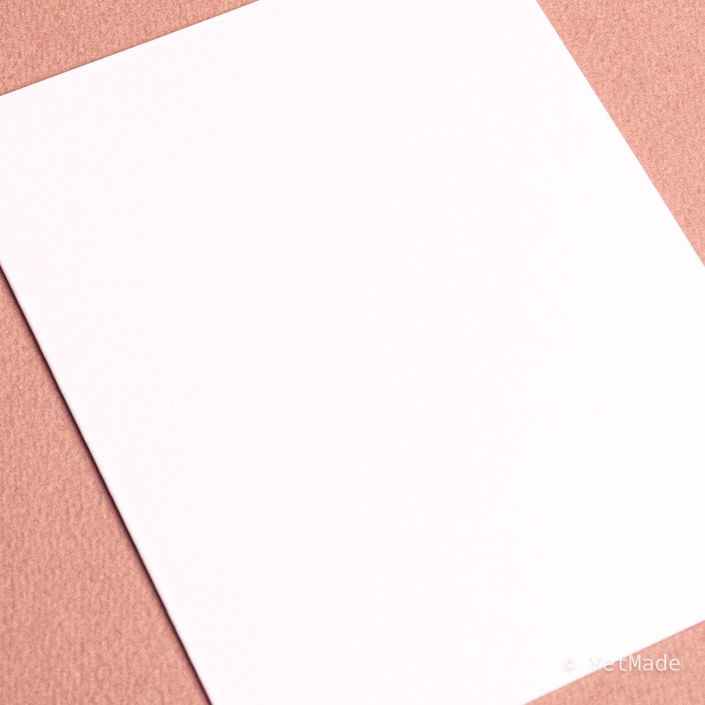 Blank A2 Greeting Note Cards Set of 20 + Optional Thick Kraft Envelopes ...