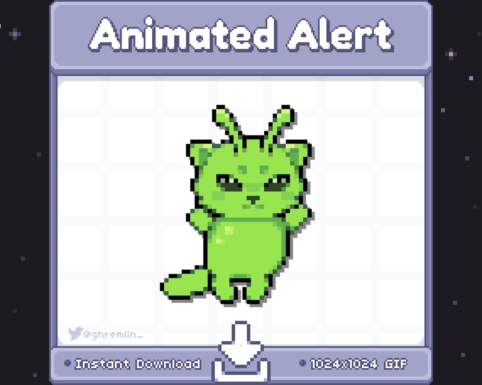 Glorp Cat Dance Meme Animated Twitch Stream Alert | Stream Decoration ...