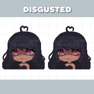 ANIMATED Pixel Pngtuber 8 Different Emotions Veadotube Mini Ready Luna ...