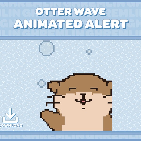 Stream Overlay Otter - Etsy