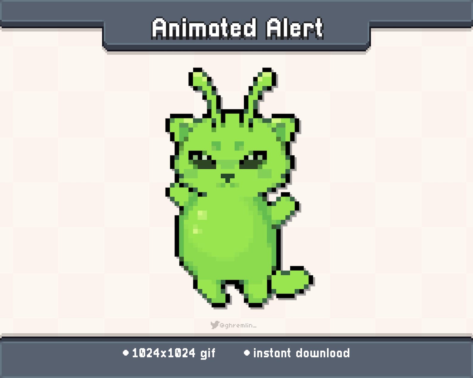 Glorp Cat Dance Meme Animated Twitch Stream Alert | Stream Decoration ...