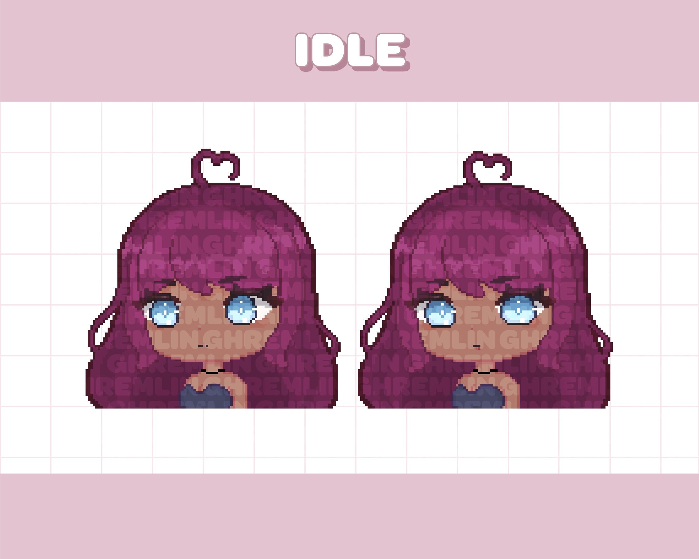 ANIMATED Pixel Pngtuber 8 Different Emotions Veadotube Mini Ready ...