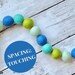 Surf Shack Bright Ocean Themed Pom Pom Garland Sea Life Theme Felt Ball ...