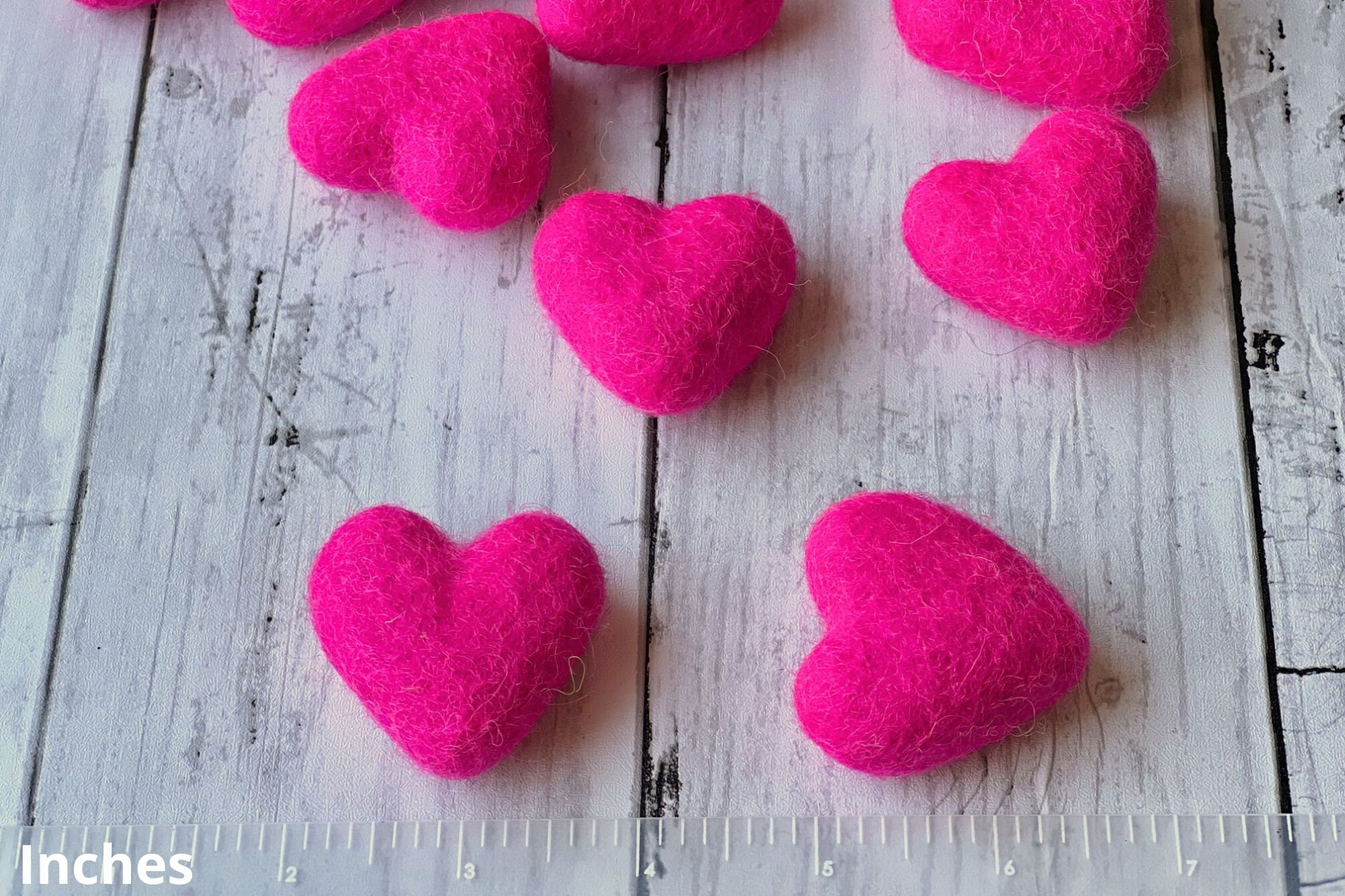 Hot Pink Felt Hearts for Crafting DIY Garland Kit Bright Pink - Etsy