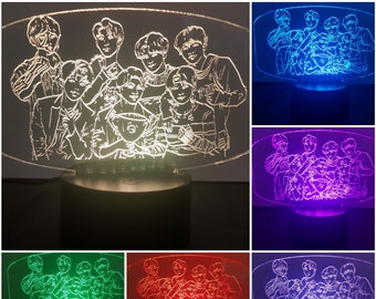 Bts Night Light - Etsy