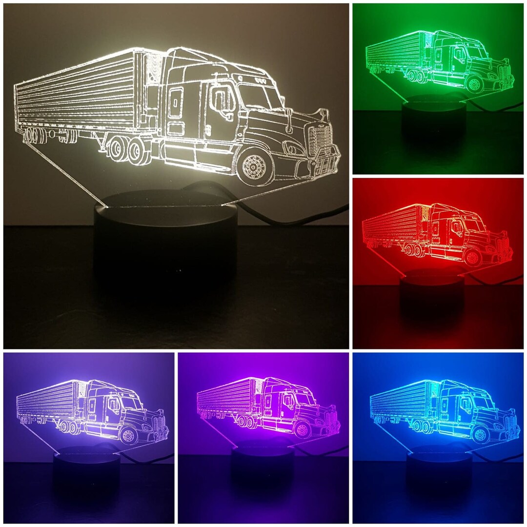 Kenworth T2000 LED Table Lamp Table Lamp Night Light 7 Times - Etsy