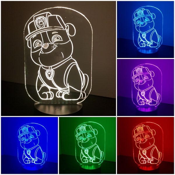 Paw Patrol Light Birthday Night - Etsy