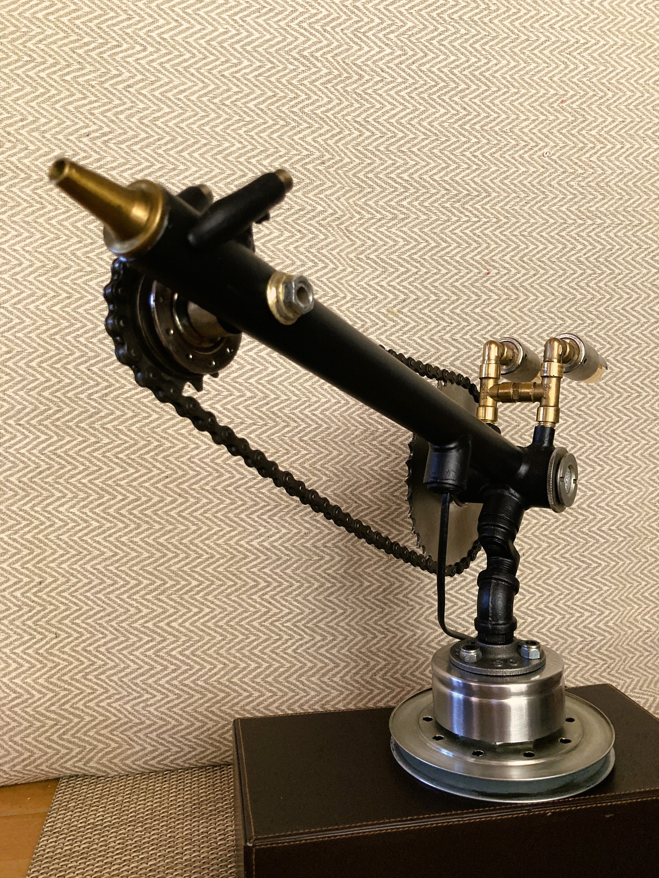 Industrial Bicycle Lamp. Steampunk Style Mechanical Rocket. Exclusive ...