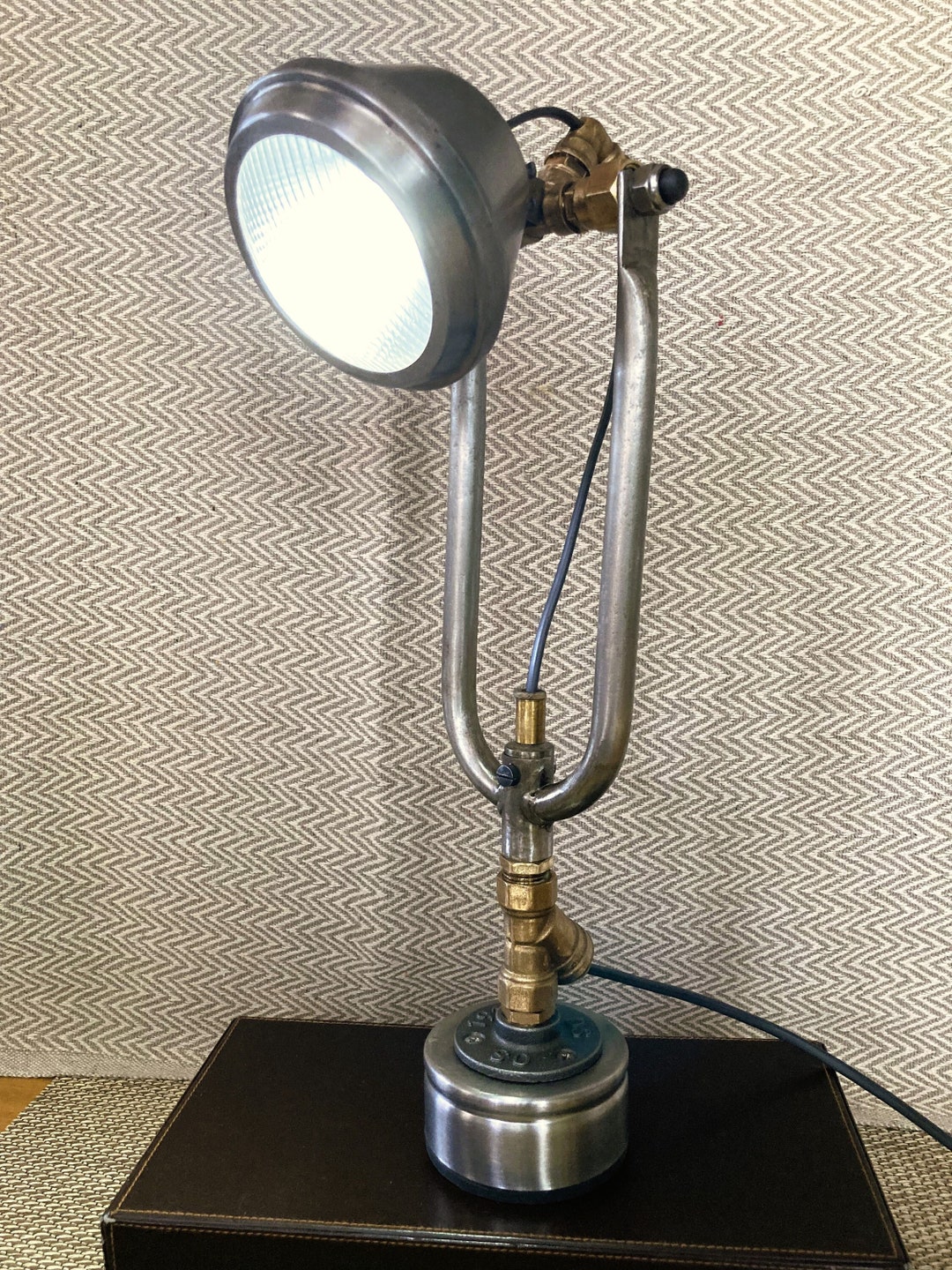 Industrial Lamp Spotlight Motorcycle Lamp Structure Framed With Parts ...