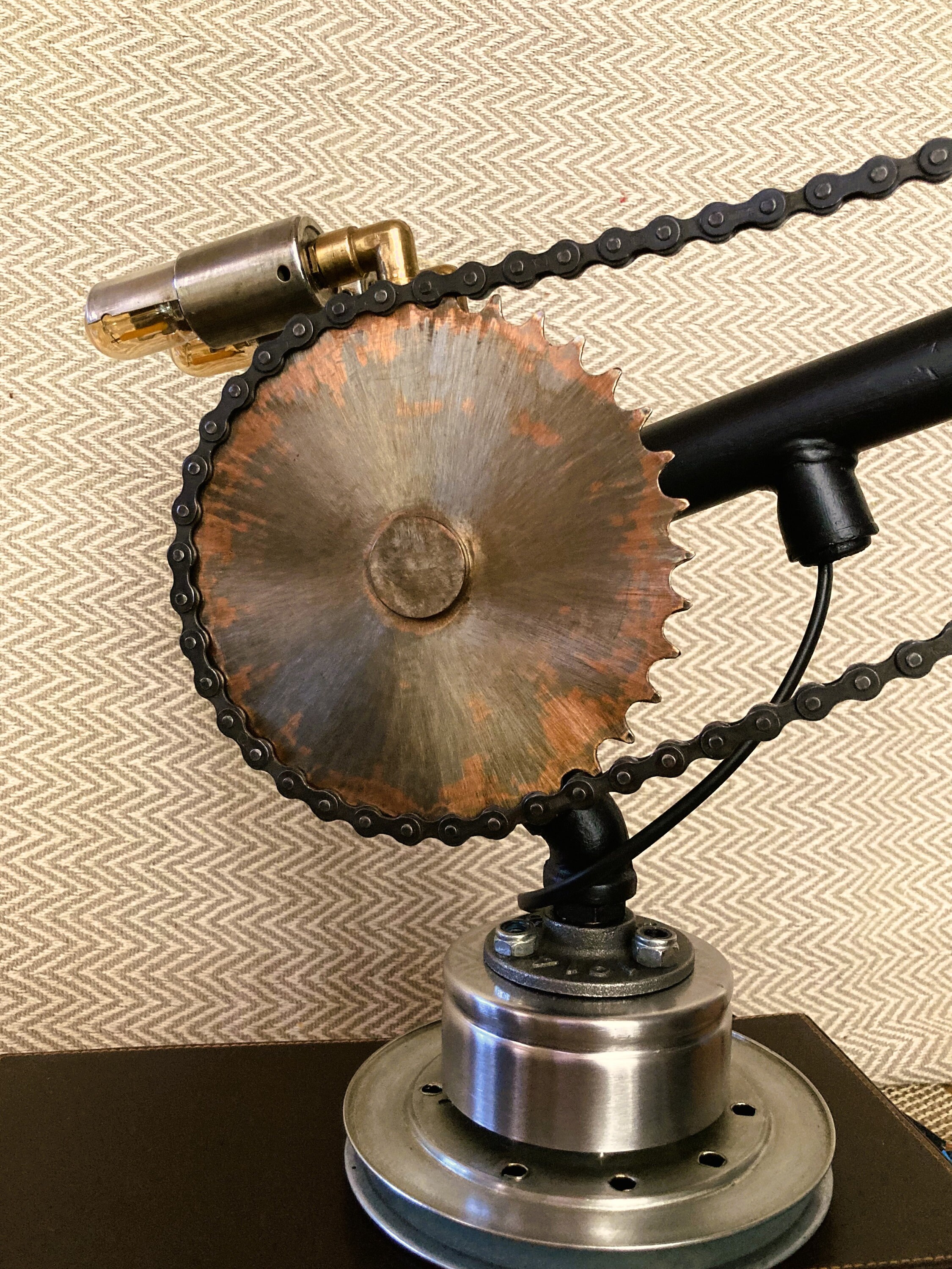 Industrial Bicycle Lamp. Steampunk Style Mechanical Rocket. Exclusive ...