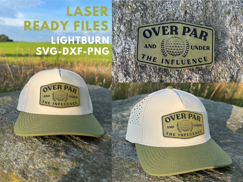 Over Par and Under the Influence | Svg - Lightburn - Png | Premium ...