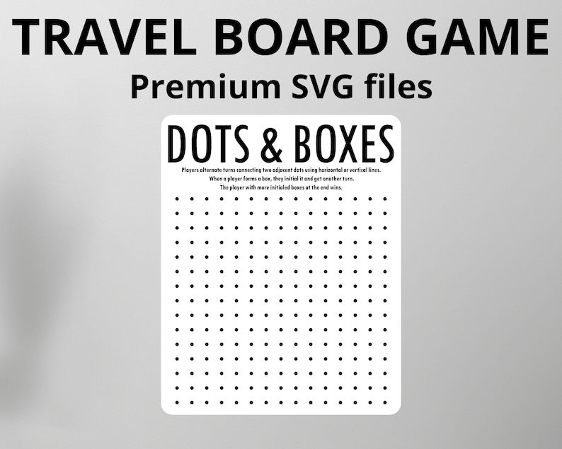 Ultimate DOTS & BOXES Board Game SVG Files for Laser Engaving and ...