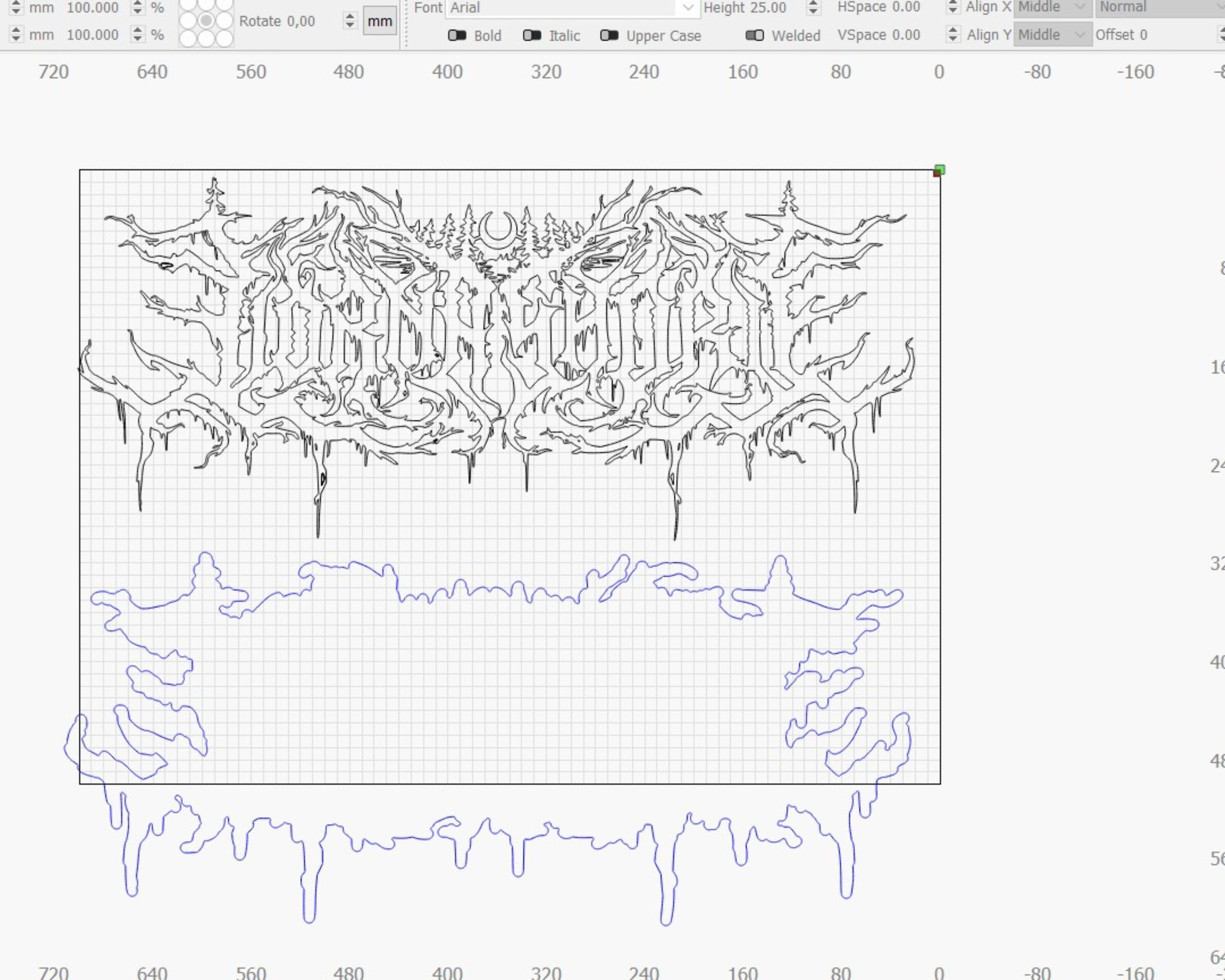 Lorna Shore 3D Wooden Sign | Lightburn File Laser Ready - Etsy