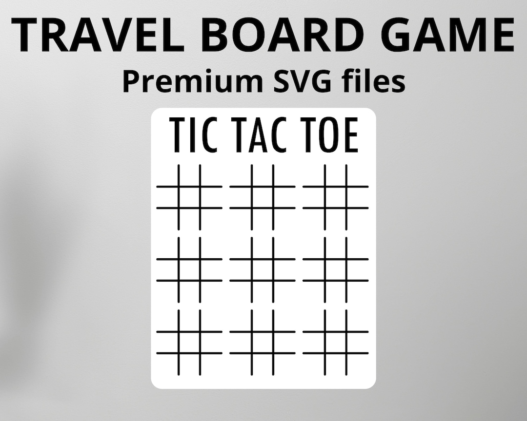 Ultimate Tic Tac Toe Board Game SVG Files for Laser Engaving and ...