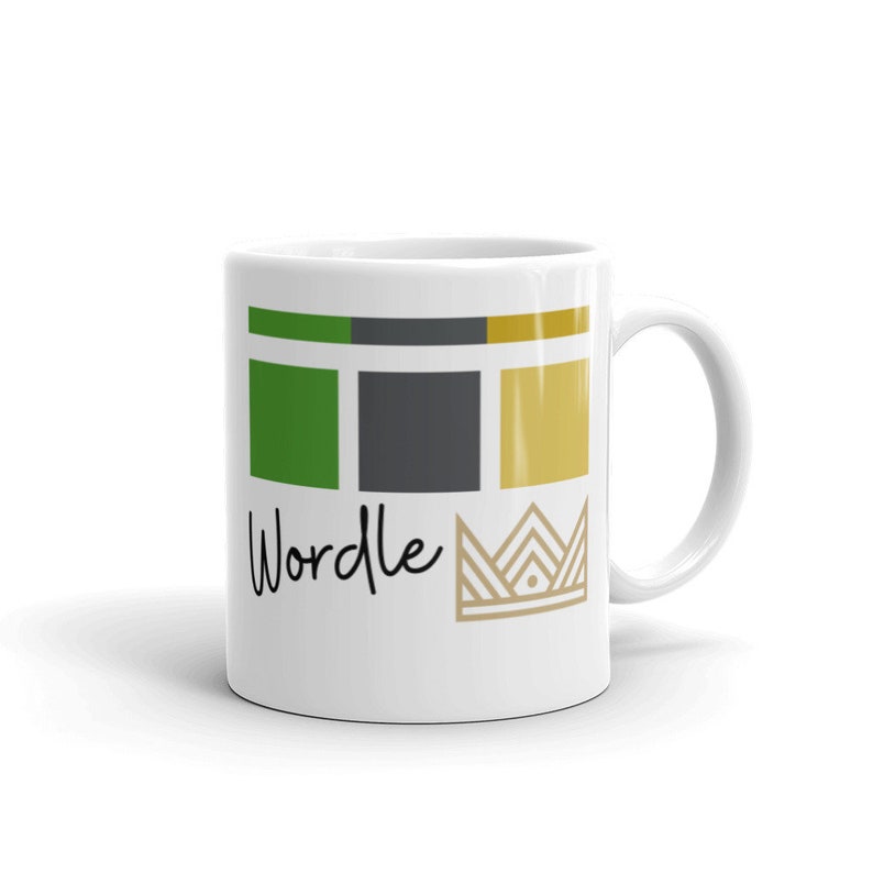 Personalized Wordle King/wordle Queen/wordle Champ/wordle Mug 11oz/15oz ...
