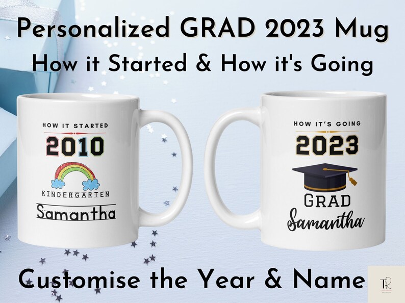 Personalised Grad 2023 Mugs/custom Grad 2023 Gift/congratulations Grad ...