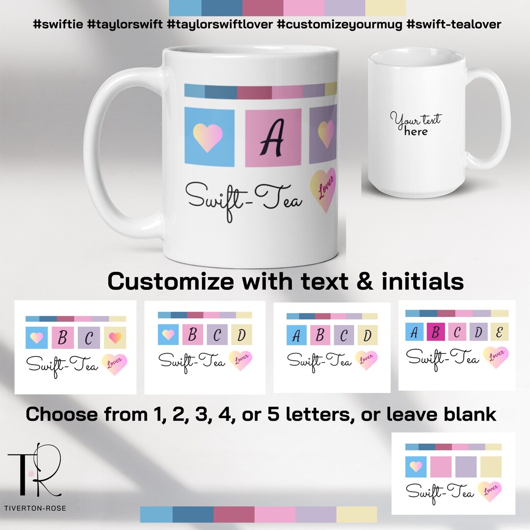 Taylor Swift Inspired Mug Personalized Swift-tea Lover Cup, Custom Name ...